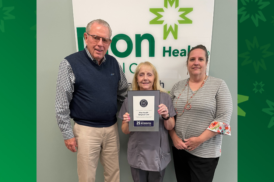 Mon Health Surgical Care Awarded for 25 Years of Accreditation in ...