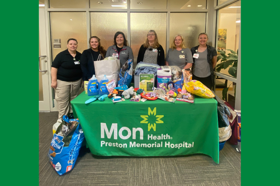 Mon Health Preston Memorial Hospital Donates to Local Animal Shelter ...